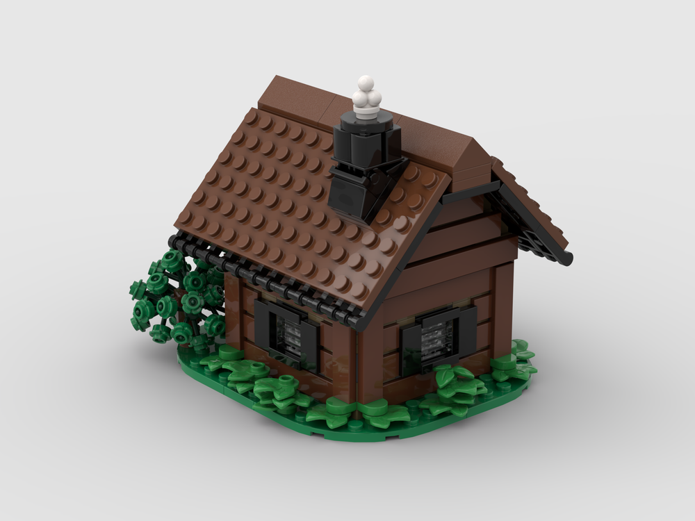 LEGO MOC Wooden cabin in summer by sch0rrsch | Rebrickable - Build with ...