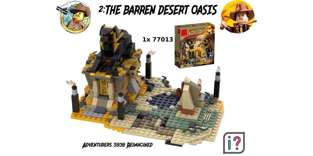 LEGO MOC Adventurers Chapter 2.The Barren Desert Oasis, Alternative ...