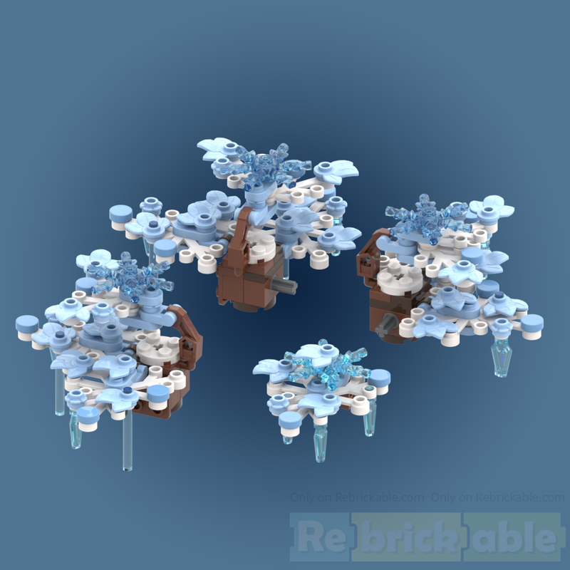 LEGO MOC Bonsai light blue recolor by LucSoleBricks | Rebrickable ...