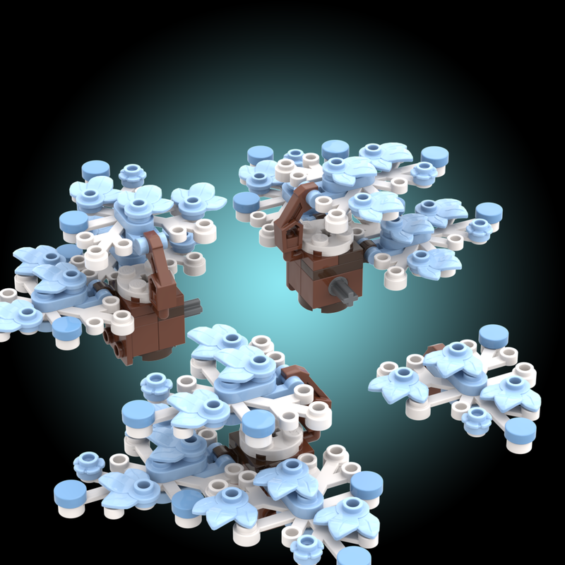 LEGO MOC Bonsai light blue recolor by LucSoleBricks | Rebrickable ...