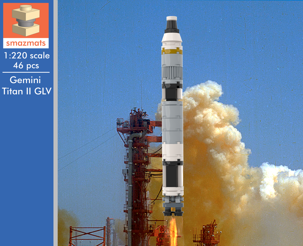LEGO MOC Gemini Titan II GLV [1:220 scale] by smazmats | Rebrickable ...