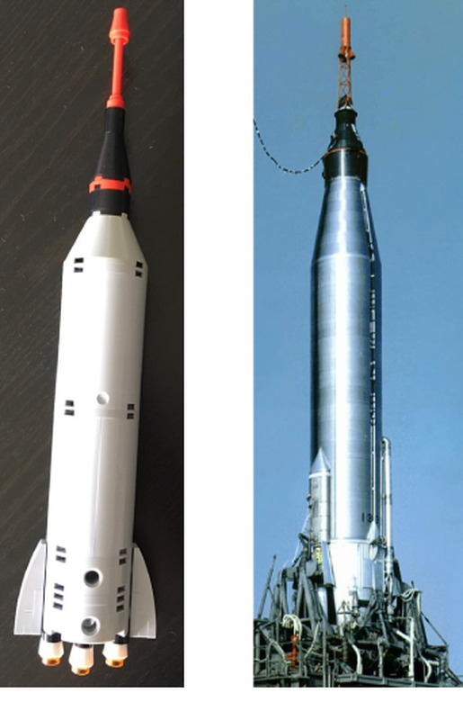 Lego Moc Mercury Atlas Saturn V Scale By Mocrockets Rebrickable