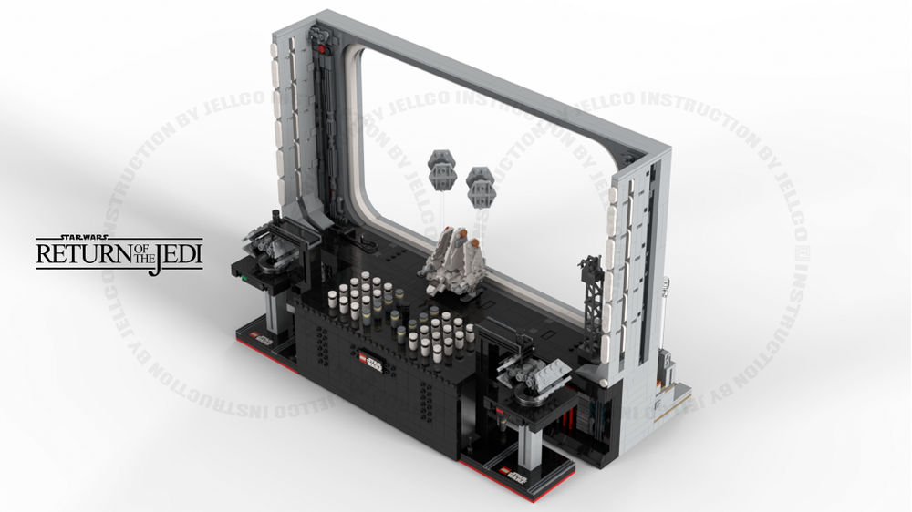 LEGO MOC Micro Deathstar II Docking Bay Diorama by jellco | Rebrickable ...
