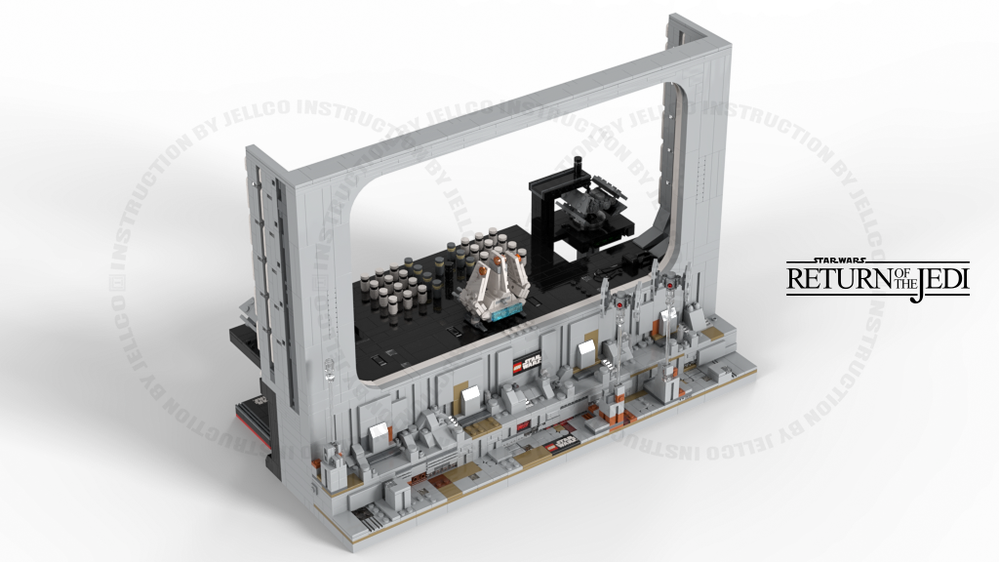 LEGO MOC Micro Deathstar II Docking Bay Diorama by jellco | Rebrickable ...