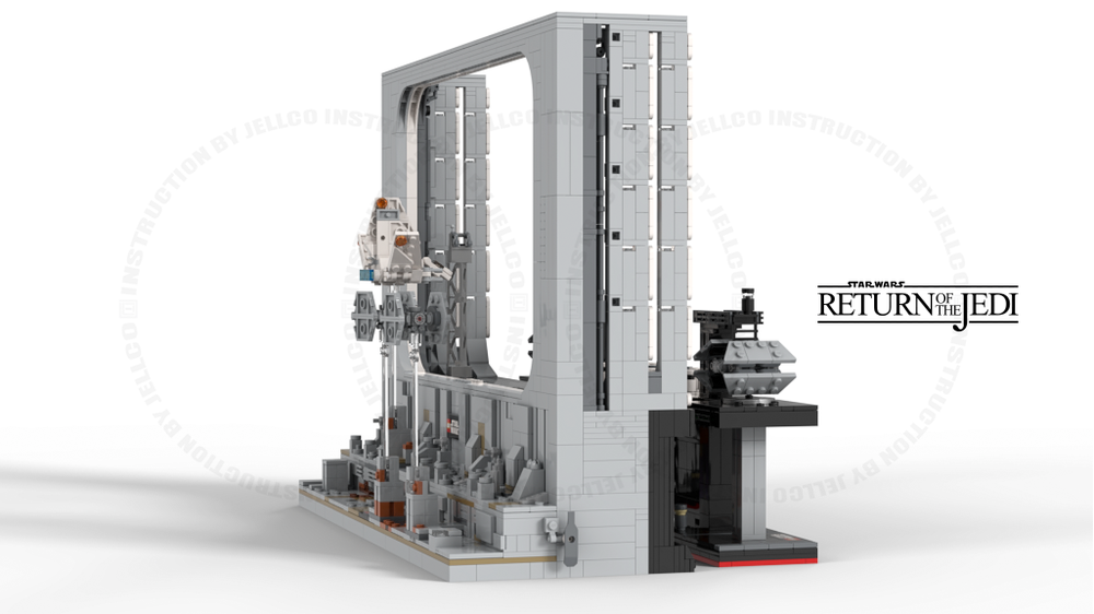 LEGO MOC Micro Deathstar II Docking Bay Diorama by jellco | Rebrickable ...