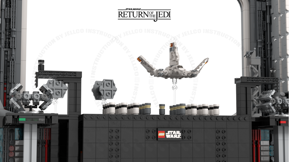 LEGO MOC Micro Deathstar II Docking Bay Diorama by jellco | Rebrickable ...