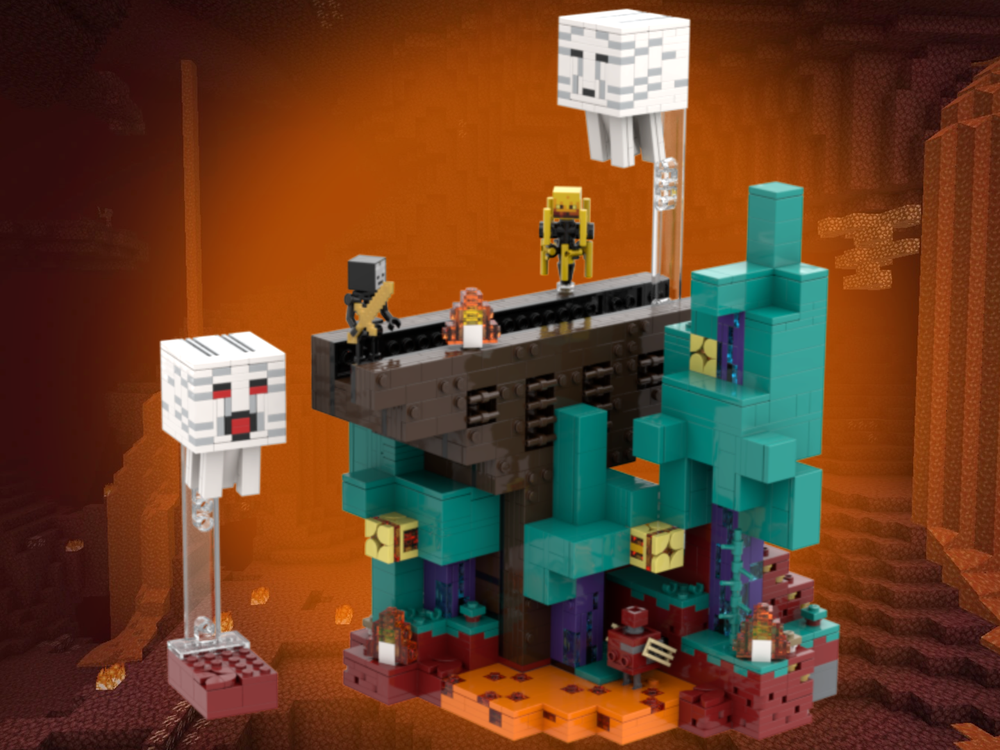 Lego Moc Nether Fortress By Ploopis Rebrickable Build With Lego