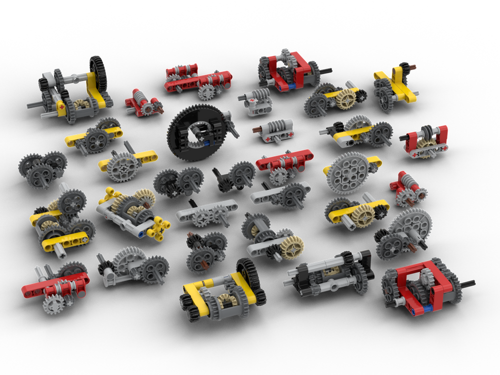 LEGO MOC All Lego Gear Ratios from 1:1 - 20:1 by 2in1 | Rebrickable ...