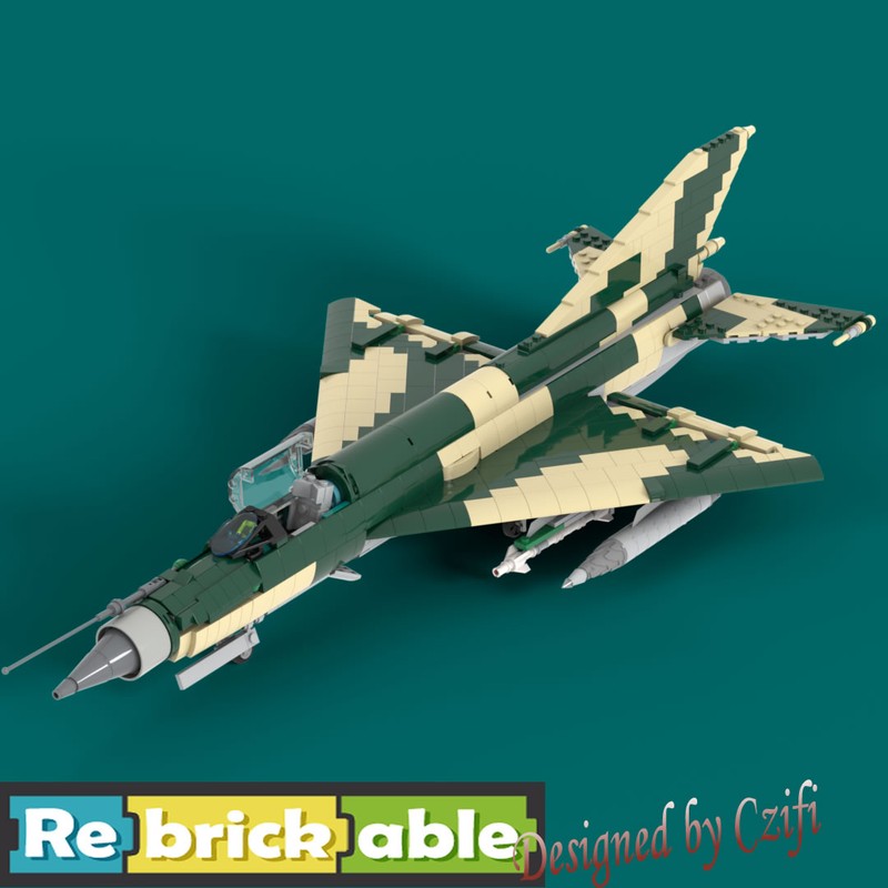 LEGO MOC MIG-21 Bis Fischbed L by Czifi | Rebrickable - Build with LEGO