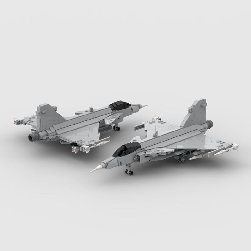 LEGO MOC Jas 39 Gripen by ynry | Rebrickable - Build with LEGO