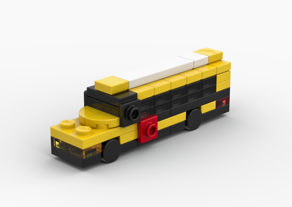 LEGO MOC Micro American School Bus by The Bobby Brix Channel ...
