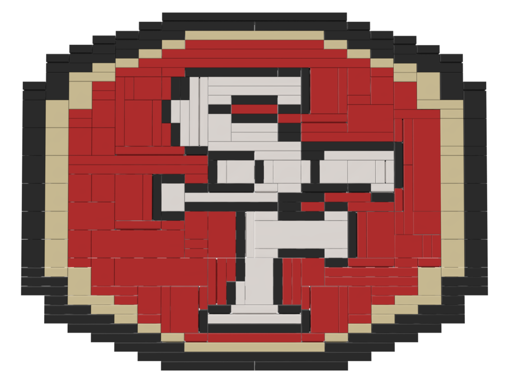 LEGO MOC San Francisco 49ers Logo by cbcbricks | Rebrickable - Build ...