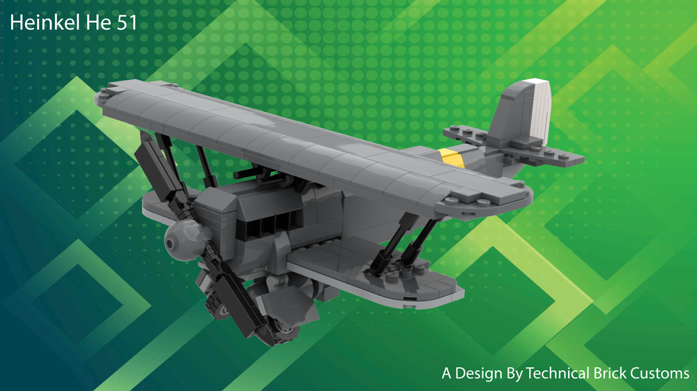 LEGO MOC Heinkel He 51 B-1 by TechnicalBrickCustoms | Rebrickable ...