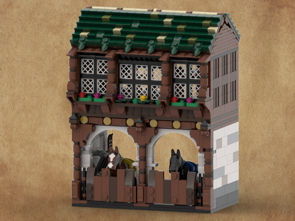 LEGO MOC Medieval Stables by Huebre | Rebrickable - Build with LEGO