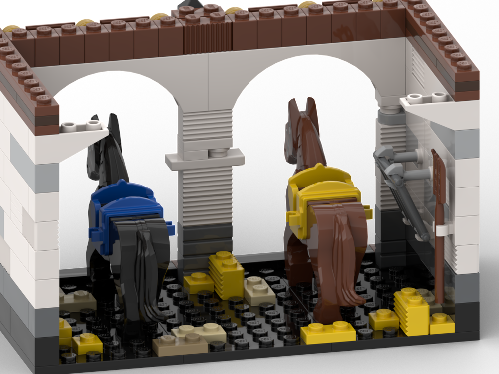 LEGO MOC Medieval Stables by Huebre | Rebrickable - Build with LEGO