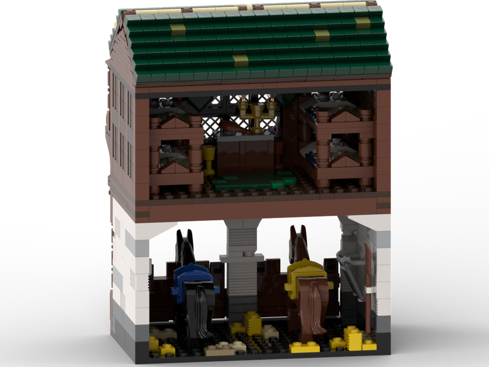 LEGO MOC Medieval Stables by Huebre | Rebrickable - Build with LEGO