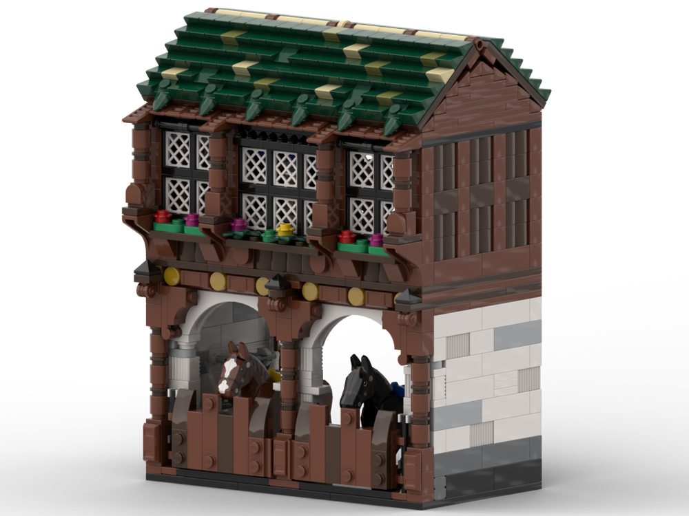 LEGO MOC Medieval Stables by Huebre | Rebrickable - Build with LEGO