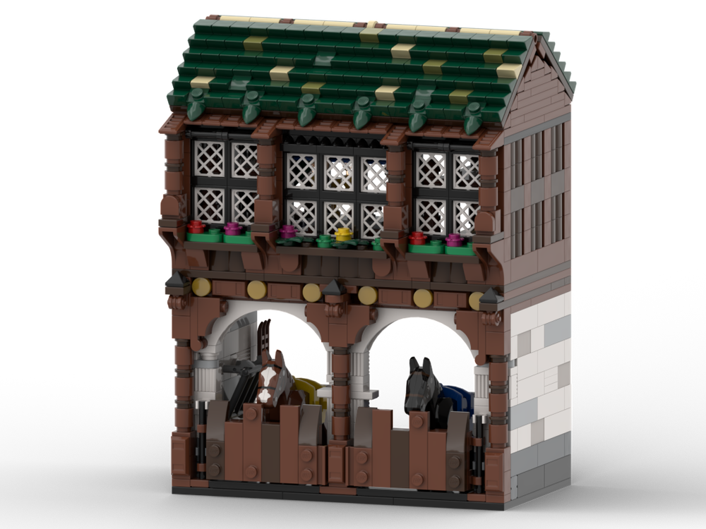 LEGO MOC Medieval Stables by Huebre | Rebrickable - Build with LEGO