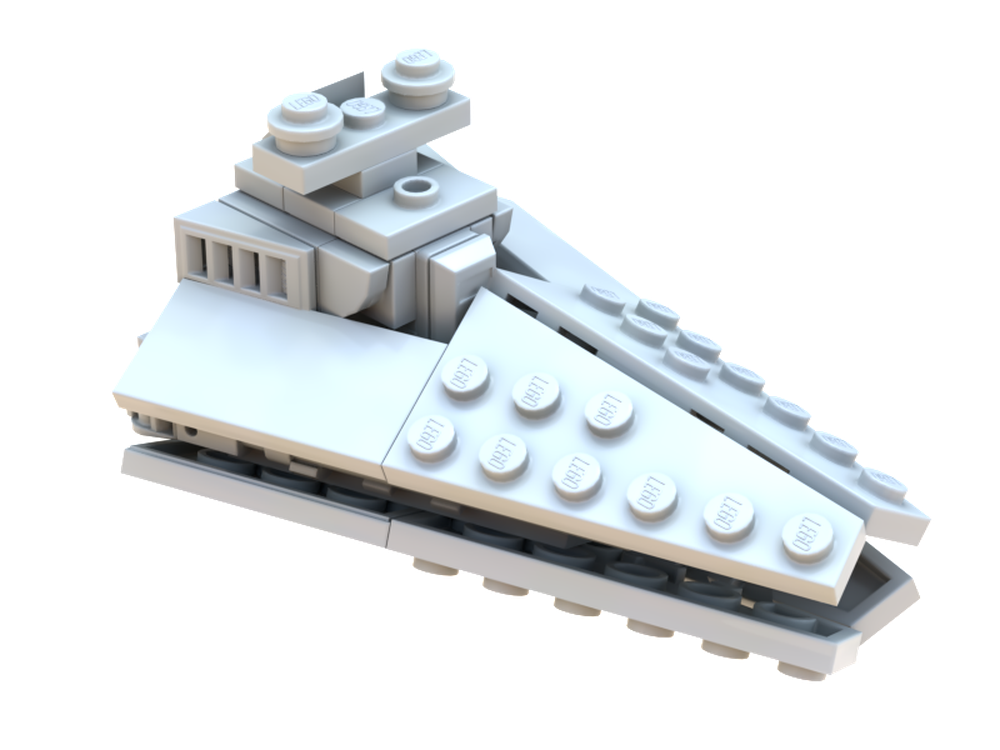 LEGO MOC Tiny Micro Scale Star Destroyer by Goobladoosh | Rebrickable ...