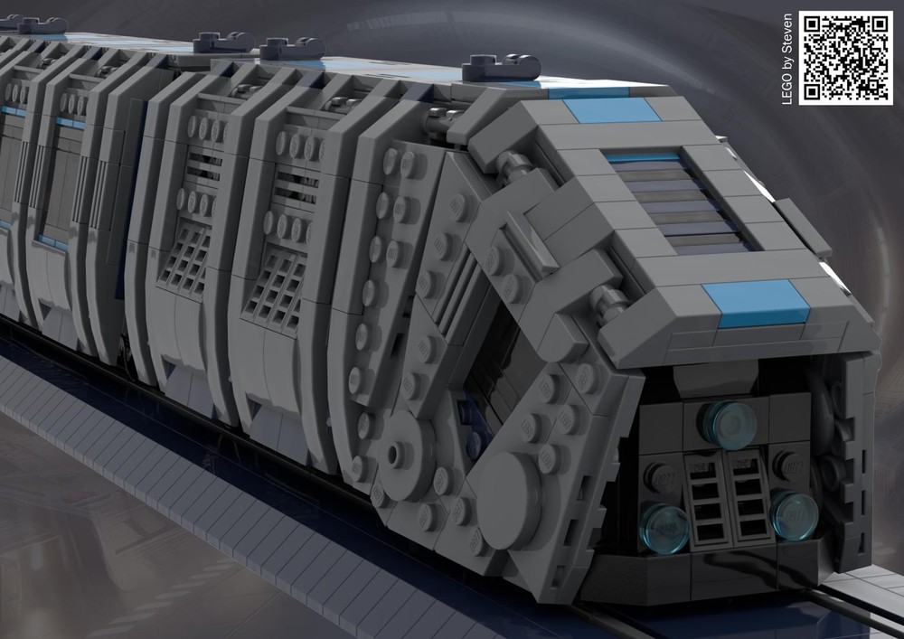 LEGO MOC Imperial Bolt MRT-7T7 Passenger Train (Minifig Scale, RC ...