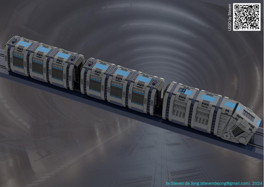 LEGO MOC Imperial Bolt MRT-7T7 Passenger Train (Minifig Scale, RC ...