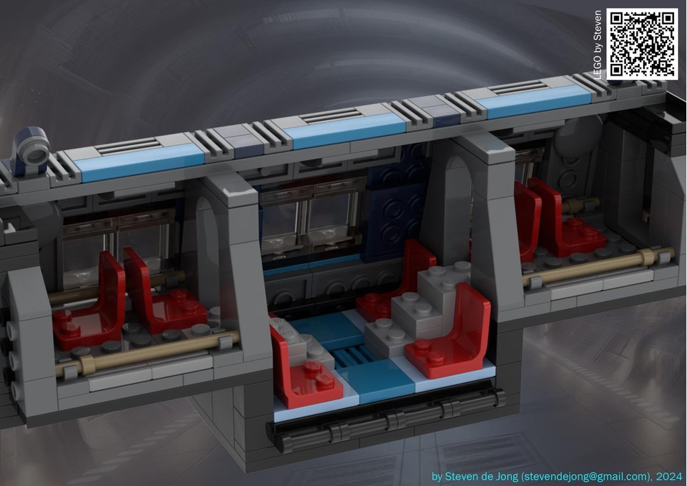 LEGO MOC Imperial Bolt MRT-7T7 Passenger Train (Minifig Scale, RC ...