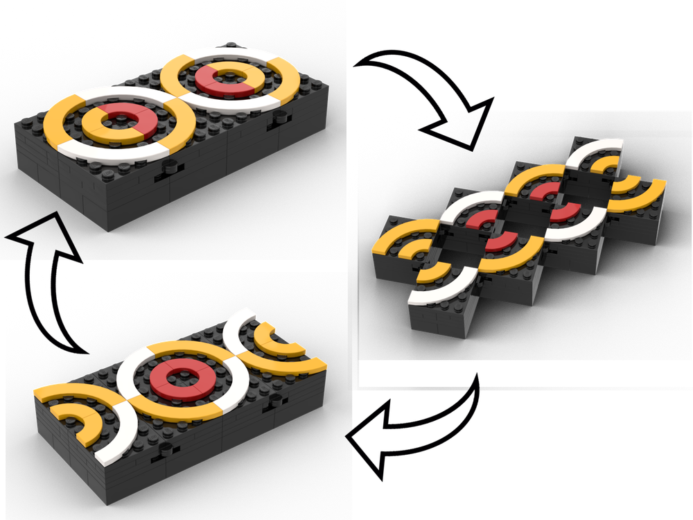 LEGO MOC Hinged Patterns by jemunoz0 | Rebrickable - Build with LEGO