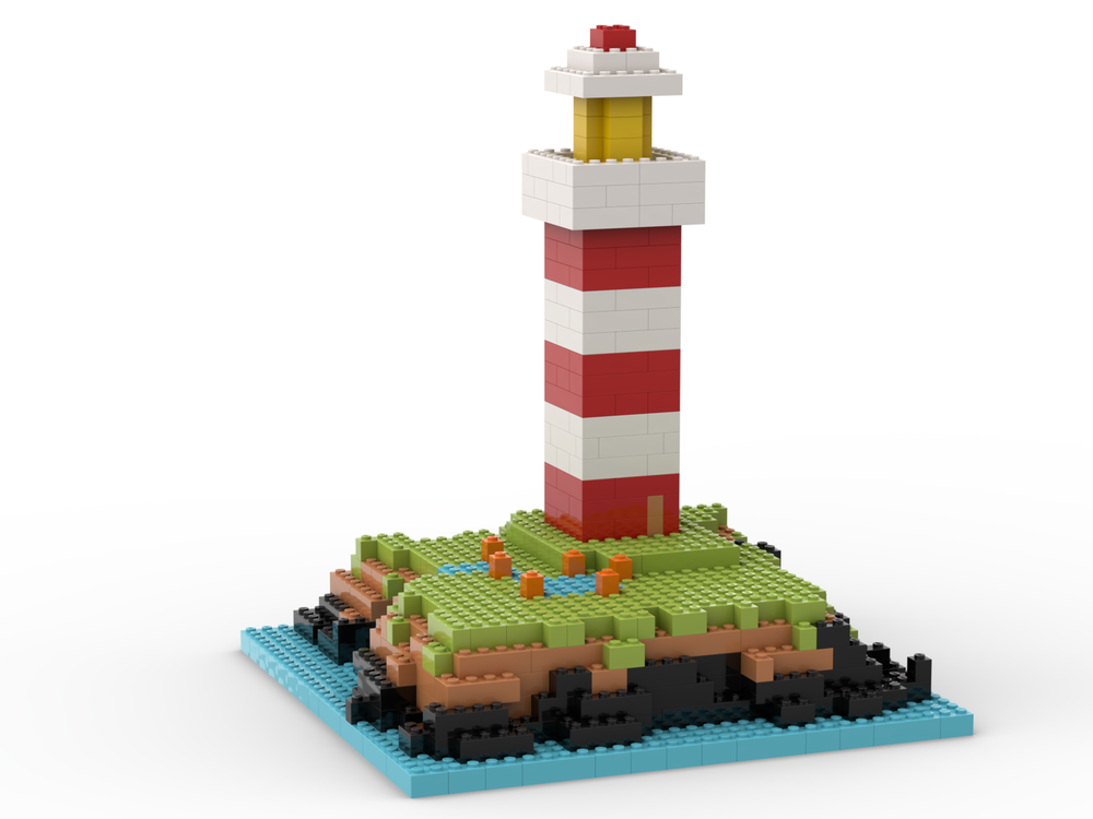 LEGO MOC 11030 - Black Rock Lighthouse by Stoeptegel | Rebrickable ...