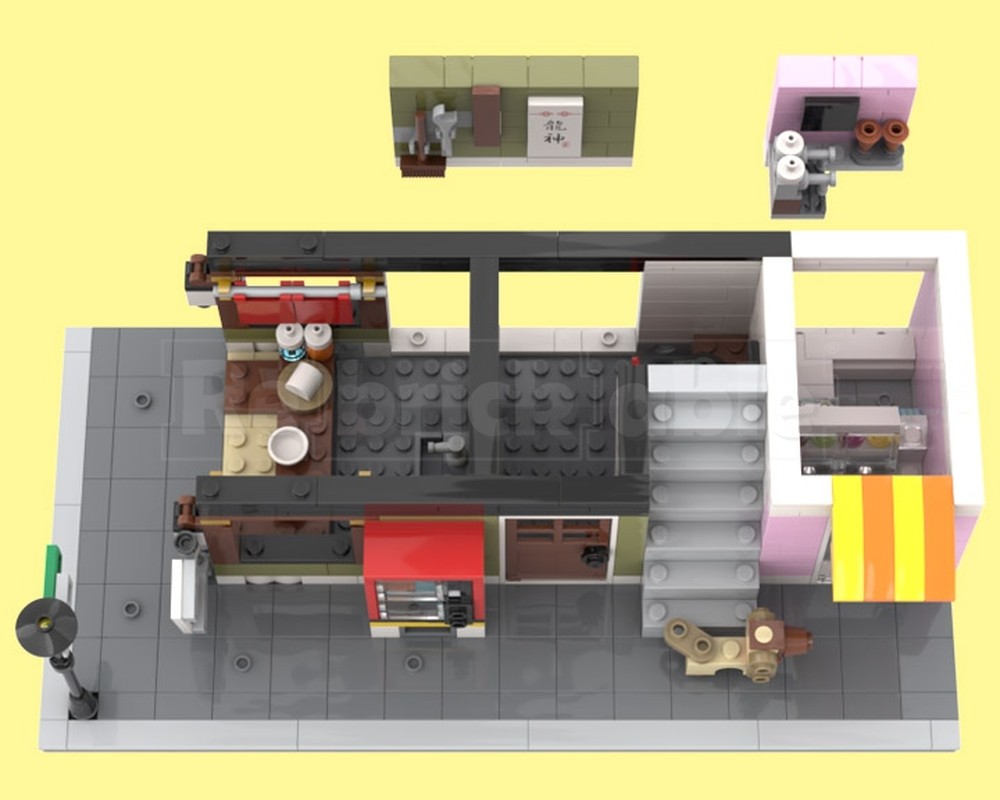 Lego Moc Downtown Noodle Shop Modular Modification 31131 By Soandso