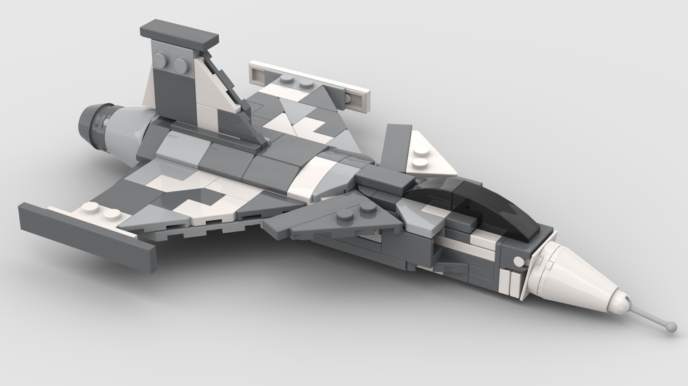 LEGO MOC JAS 39 Gripen (1/70 scale) by clippy923 | Rebrickable - Build ...