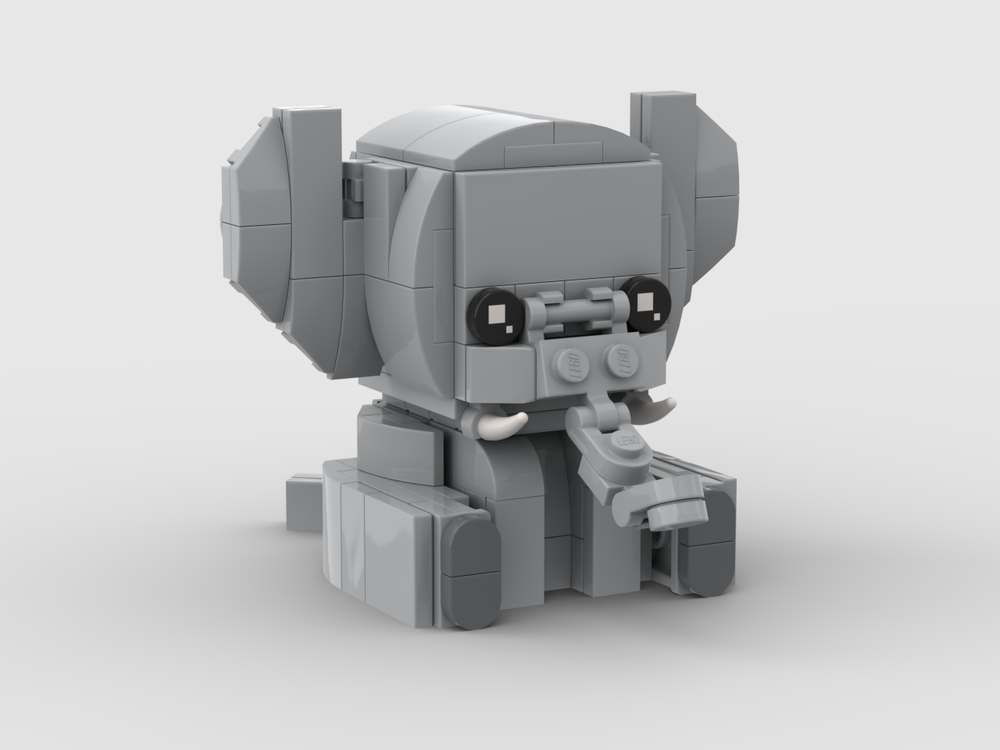 LEGO MOC Elephant Brickhead by bricksafari | Rebrickable - Build with LEGO