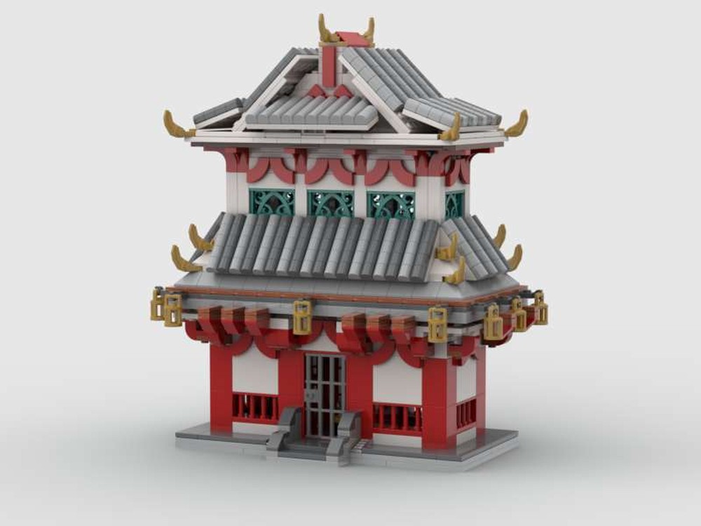 LEGO MOC Japanese Temple by narvego | Rebrickable - Build with LEGO