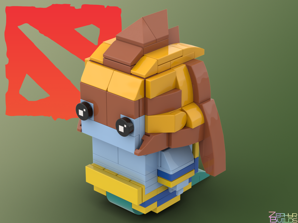 LEGO MOC DOTA 2 Naga Siren/Slithice Brickheadz by ZephyrBuilds ...