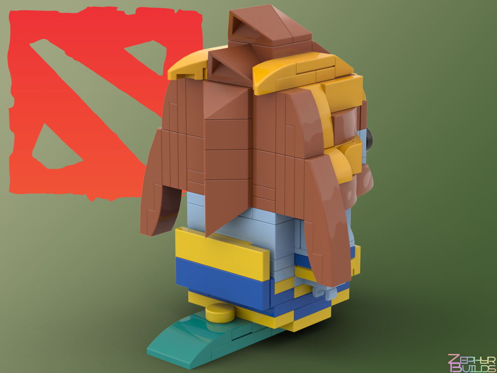 LEGO MOC DOTA 2 Naga Siren/Slithice Brickheadz by ZephyrBuilds ...