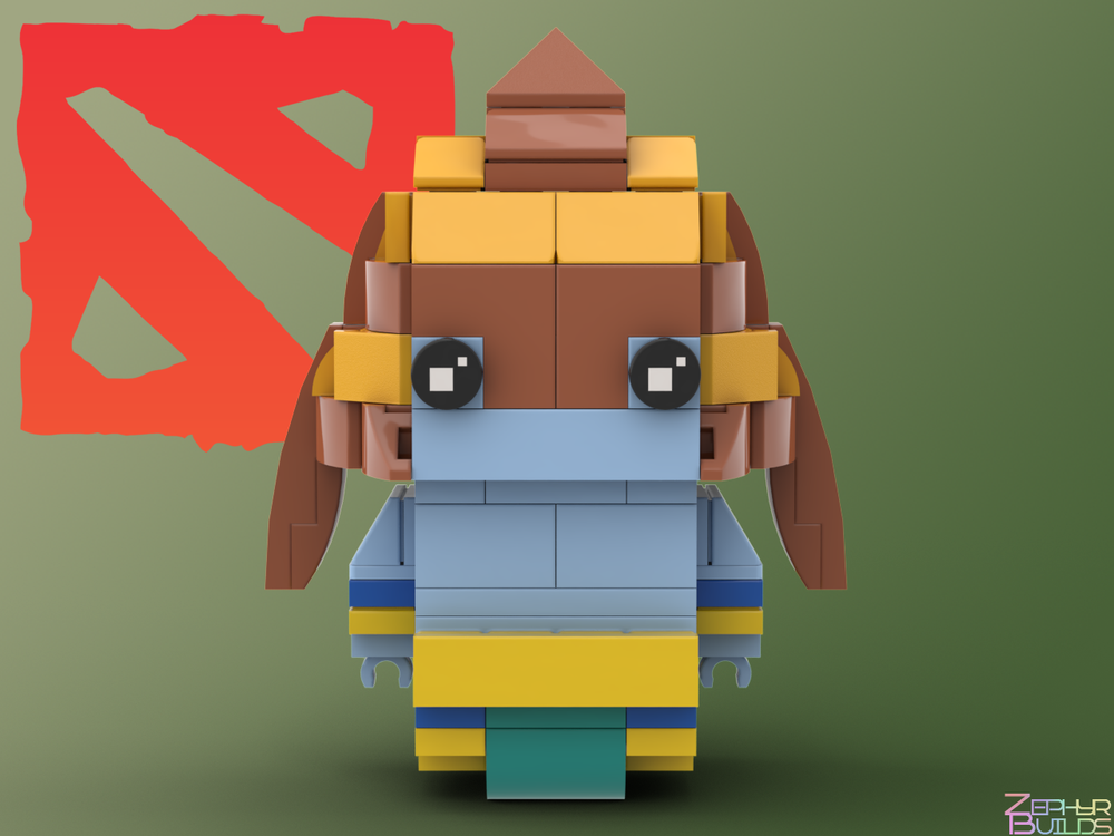 LEGO MOC DOTA 2 Naga Siren/Slithice Brickheadz by ZephyrBuilds ...