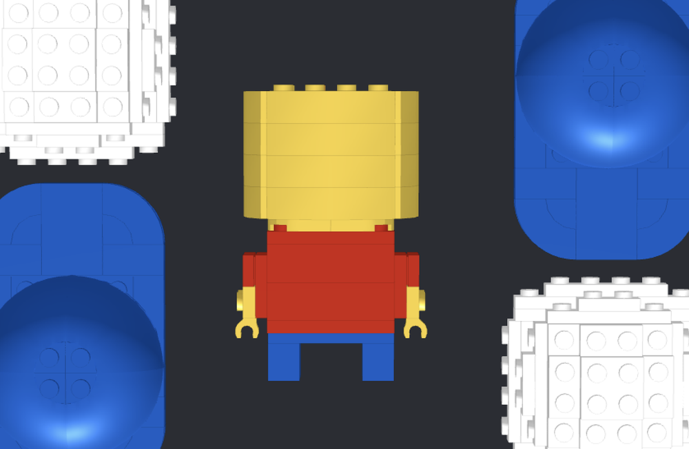 LEGO MOC upscaled minifig, but smaller by nibman_bricks™️ | Rebrickable ...