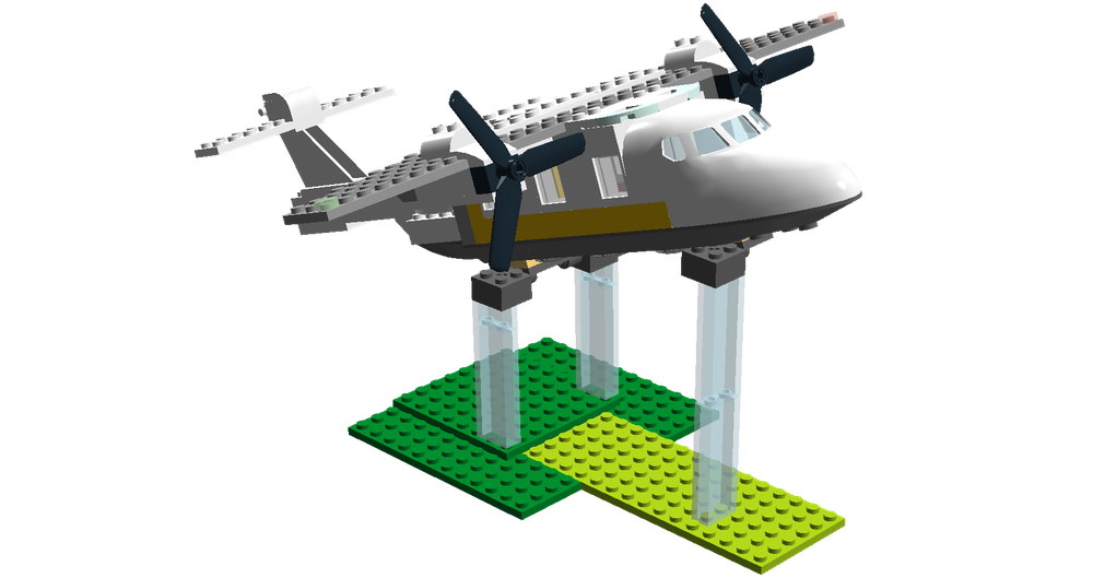 LEGO MOC Regional airliner with a display stand. by Fluffy_Vixen ...