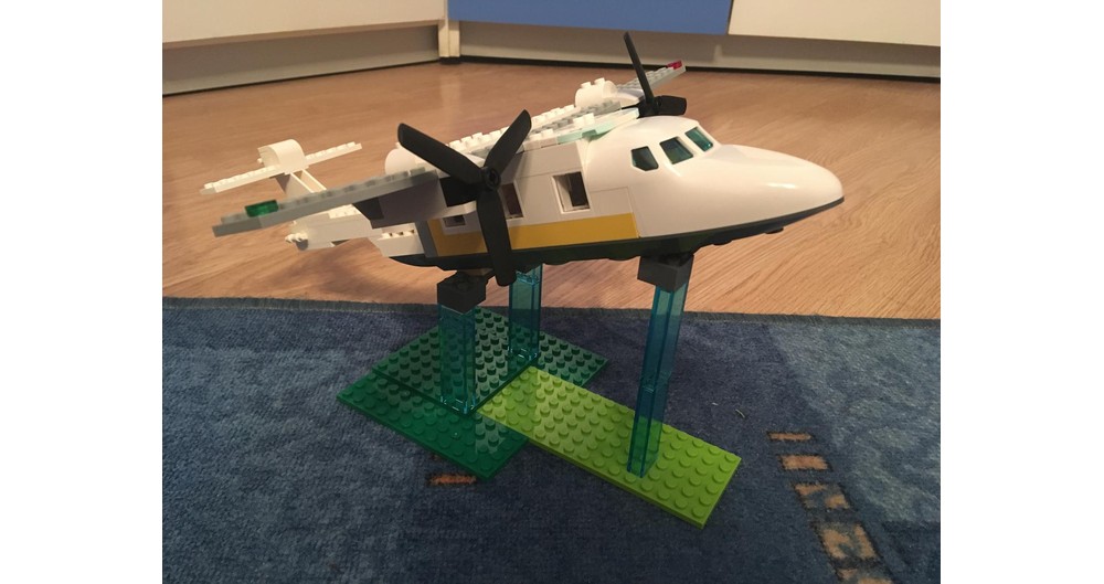 LEGO MOC Regional airliner with a display stand. by Fluffy_Vixen ...