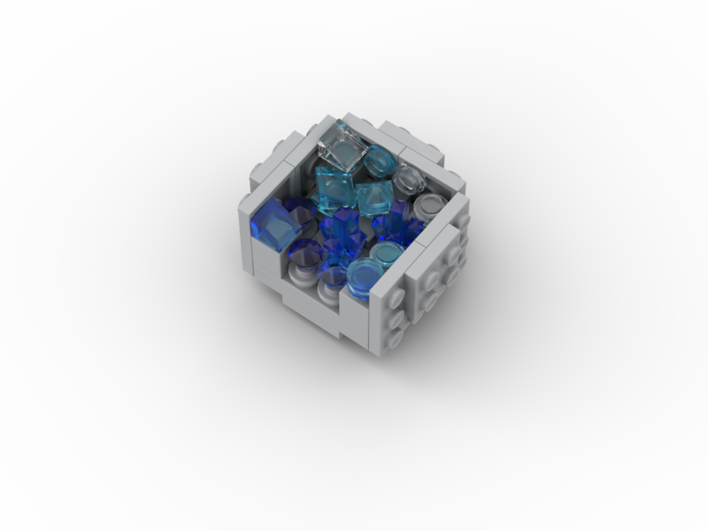 LEGO MOC Blue Geode by samdavisboyhero | Rebrickable - Build with LEGO