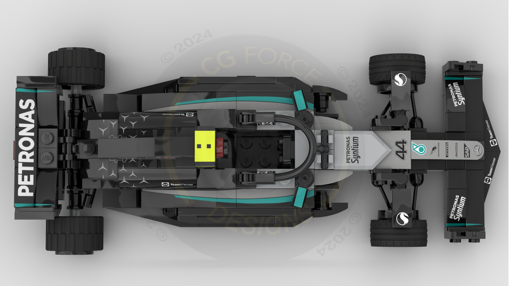 LEGO MOC F1 Mercedes W15 by CGForceDesigns | Rebrickable - Build with LEGO