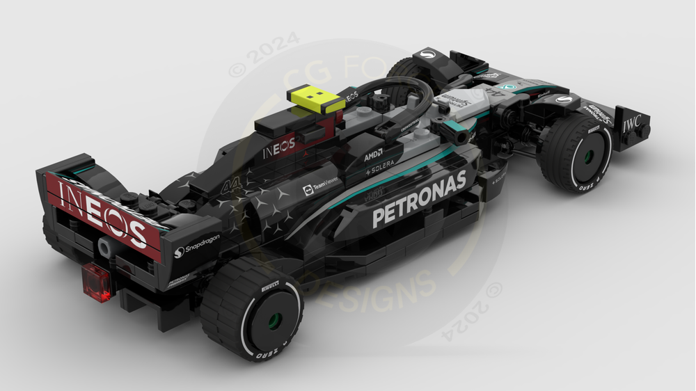 LEGO MOC F1 Mercedes W15 by CGForceDesigns | Rebrickable - Build with LEGO