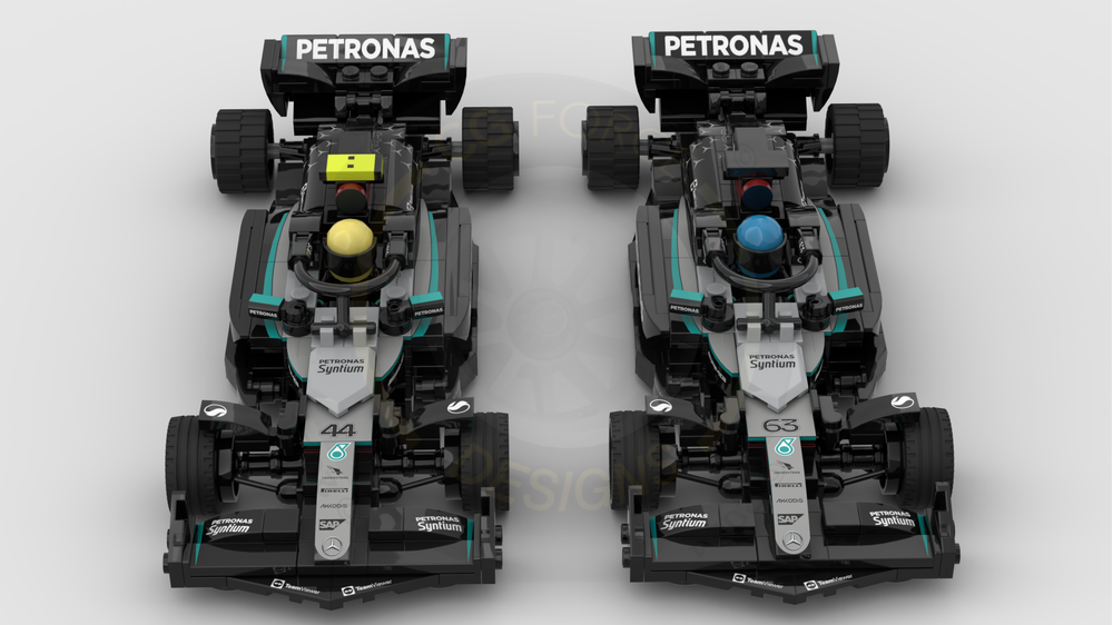 LEGO MOC F1 Mercedes W15 by CGForceDesigns | Rebrickable - Build with LEGO