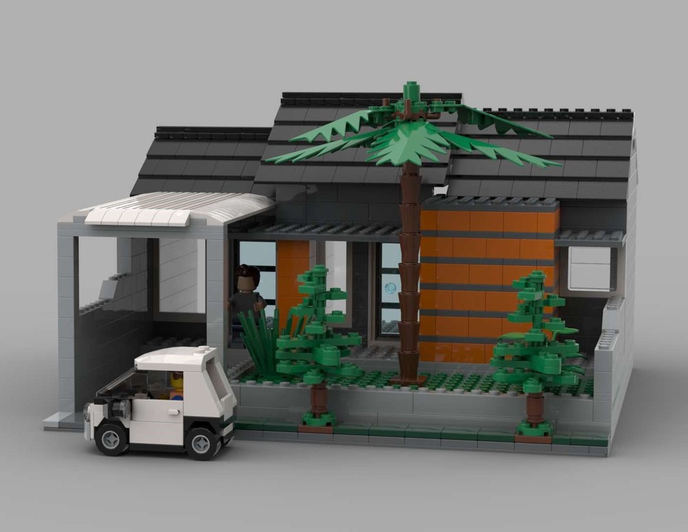 LEGO MOC Simple House Minimalist by Brick Project | Rebrickable - Build ...