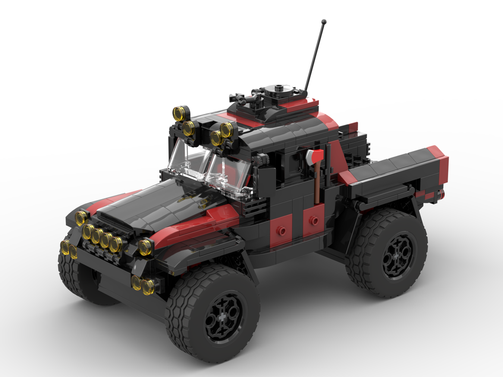 LEGO MOC 4x4 Desert Jeep by TheBrickTechnician | Rebrickable - Build ...