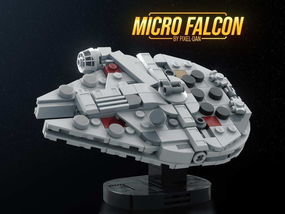 LEGO MOC PiXEL-DAN's Micro Falcon 2024, Very compact design, with ramps ...