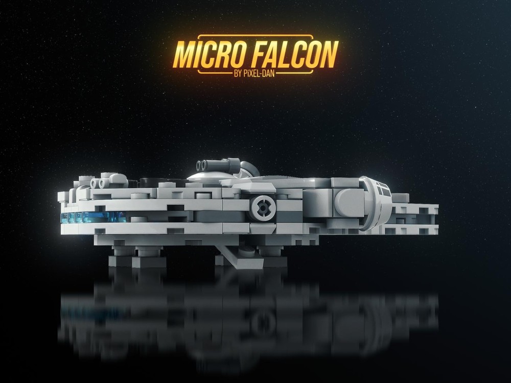 LEGO MOC PiXEL-DAN's Micro Falcon 2024, Very compact design, with ramps ...