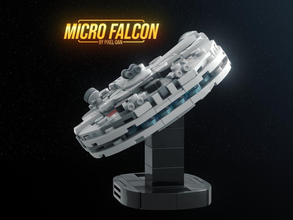 LEGO MOC PiXEL-DAN's Micro Falcon 2024, Very compact design, with ramps ...