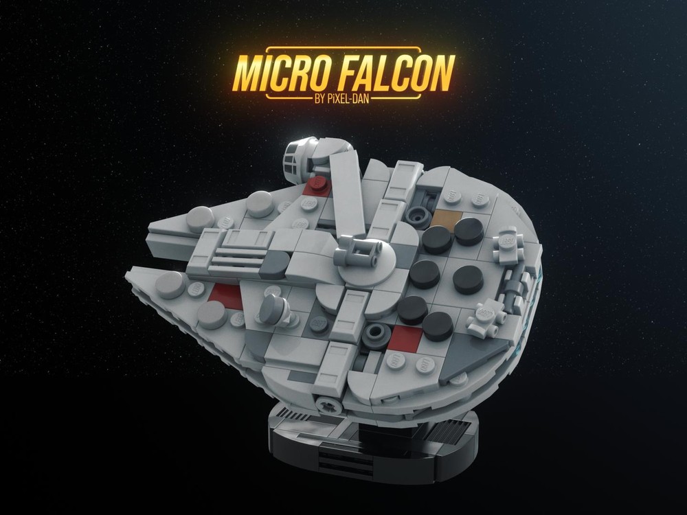 LEGO MOC PiXEL-DAN's Micro Falcon 2024, Very compact design, with ramps ...