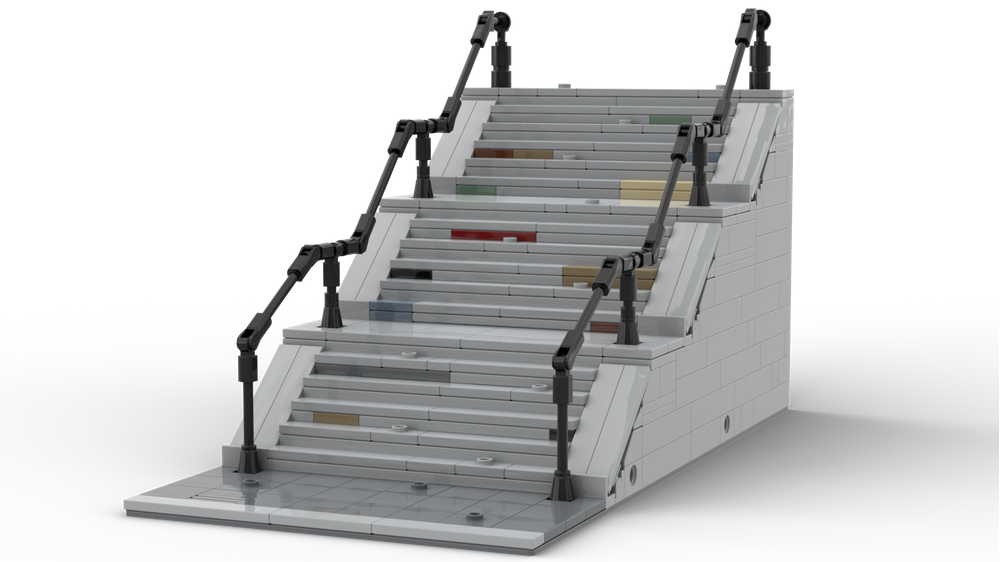 LEGO MOC Joker's Stairs (Modular) by Macs.R | Rebrickable - Build with LEGO