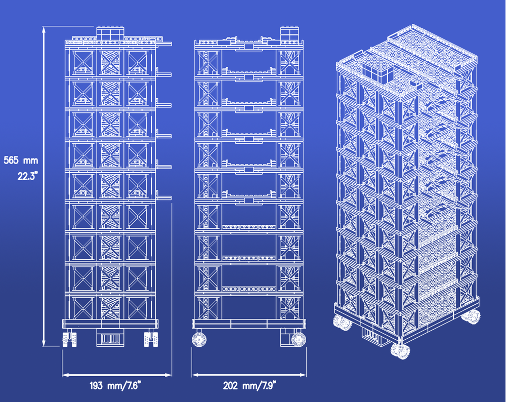 LEGO MOC Service Towers for The Moon Rocket from Tintin's Destination ...